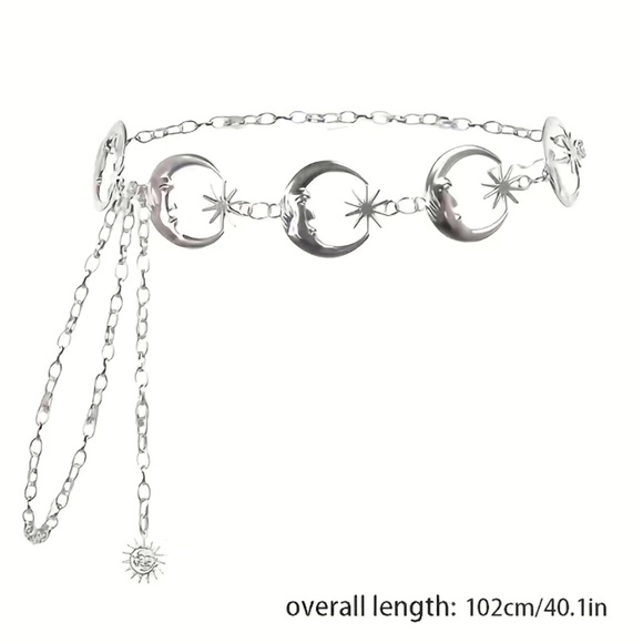 Source Unknown | Accessories | Nwt Moon Chain Belt | Poshmark